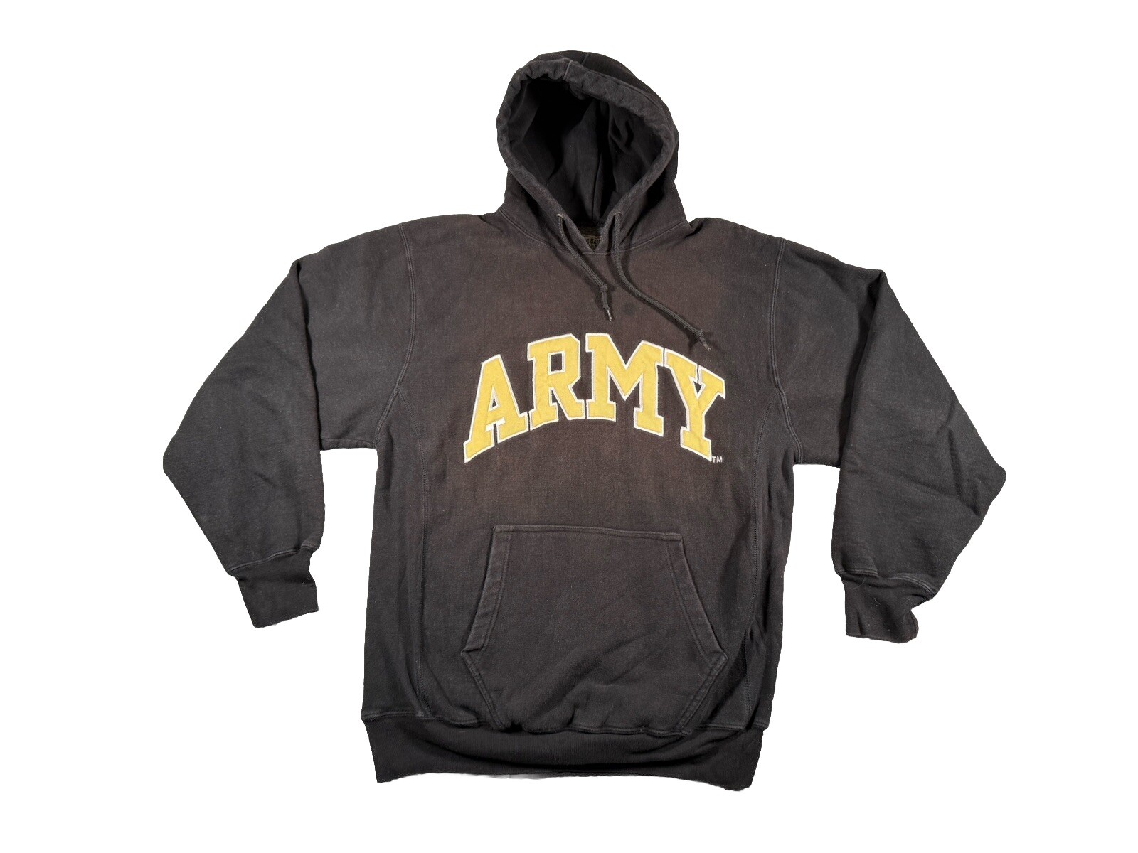 Vintage Steve & Barrys Army Hoodie Mens Medium Black … - Gem