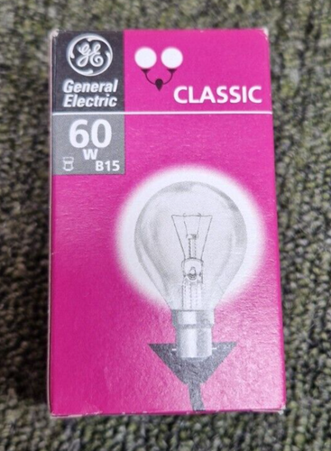 General Electric 60w Clear SBC-B15 Round Golf Ball Bulb - Dimmable - X3 ...