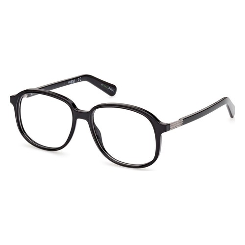 GUESS Originals GU8255 001 Black Round Plastic Eyeglasses Frame 53-15 ...
