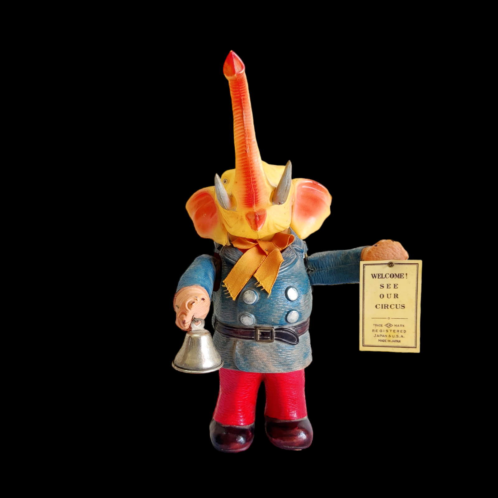 1930s Vintage Pre War Celluloid Elephant Circus Barker Wind Up Toy ...