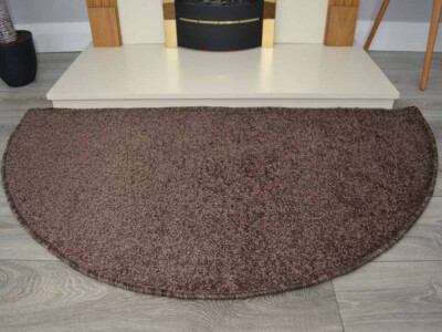 Half Round Rug Semi Circle Moon Moons Circles Dark Brown Carpet Mat ...