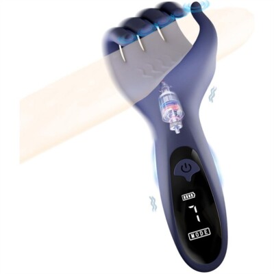 Male-Masturbator-Penis-Massager-Glans-Training-with-Realistic-Hand ...