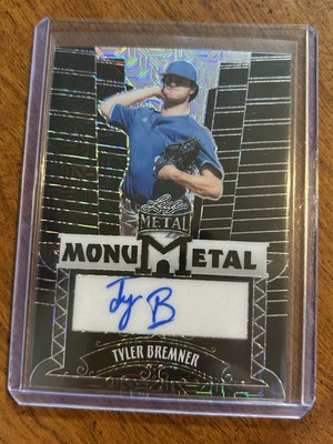 2024 Leaf Metal Tyler Bremner Auto 1/4 Monumetal Black Rookie UCSB ...
