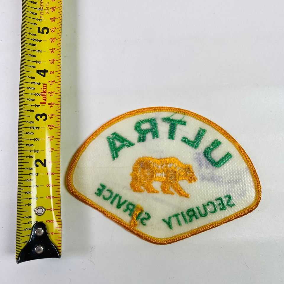 Ultra Security Services California CA Bear Patch C6 | eBay