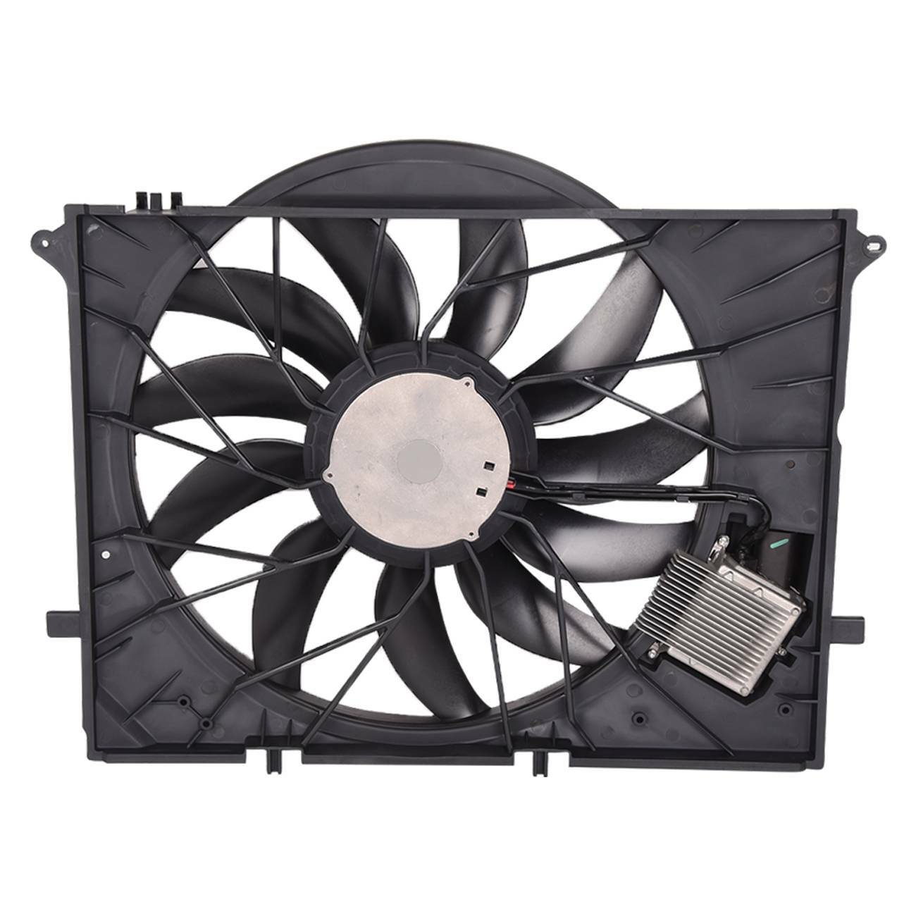 Fit for Mercedes-benz Radiator Condenser Cooling Fan Motor Assembly ...