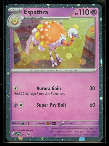 Pokemon ESPATHRA 010 Scarlet & Violet - HOLO PROMO - - MINT | eBay