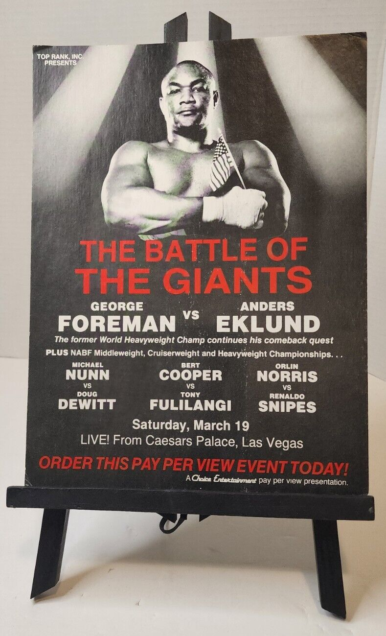 George Forman vs Anders Eklund kickstand Promo For Fight Never Fought 3 ...