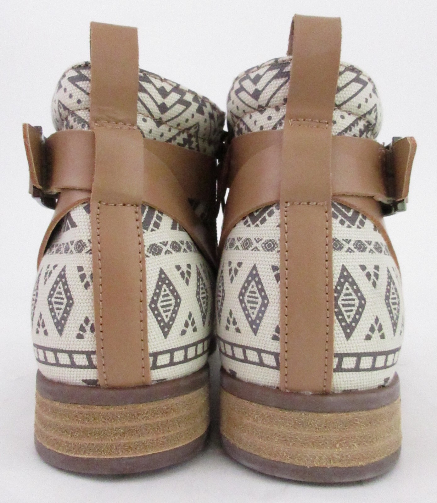 Spenco Dove Creek Ankle Boots Mesa Print Suede Leathe… - Gem