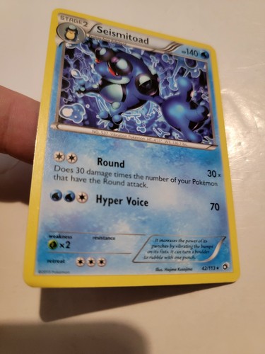 Seismitoad 42/113 Legendary Treasures Regular 2013 Pokemon Card | eBay