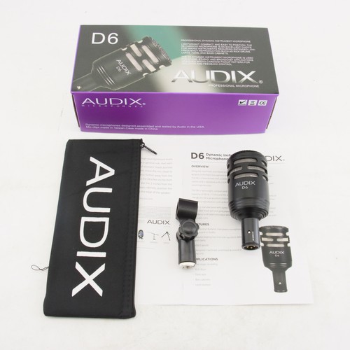 Professional Audix D6 Dynamic Kick Drum Microphone|Stage, Studio ...