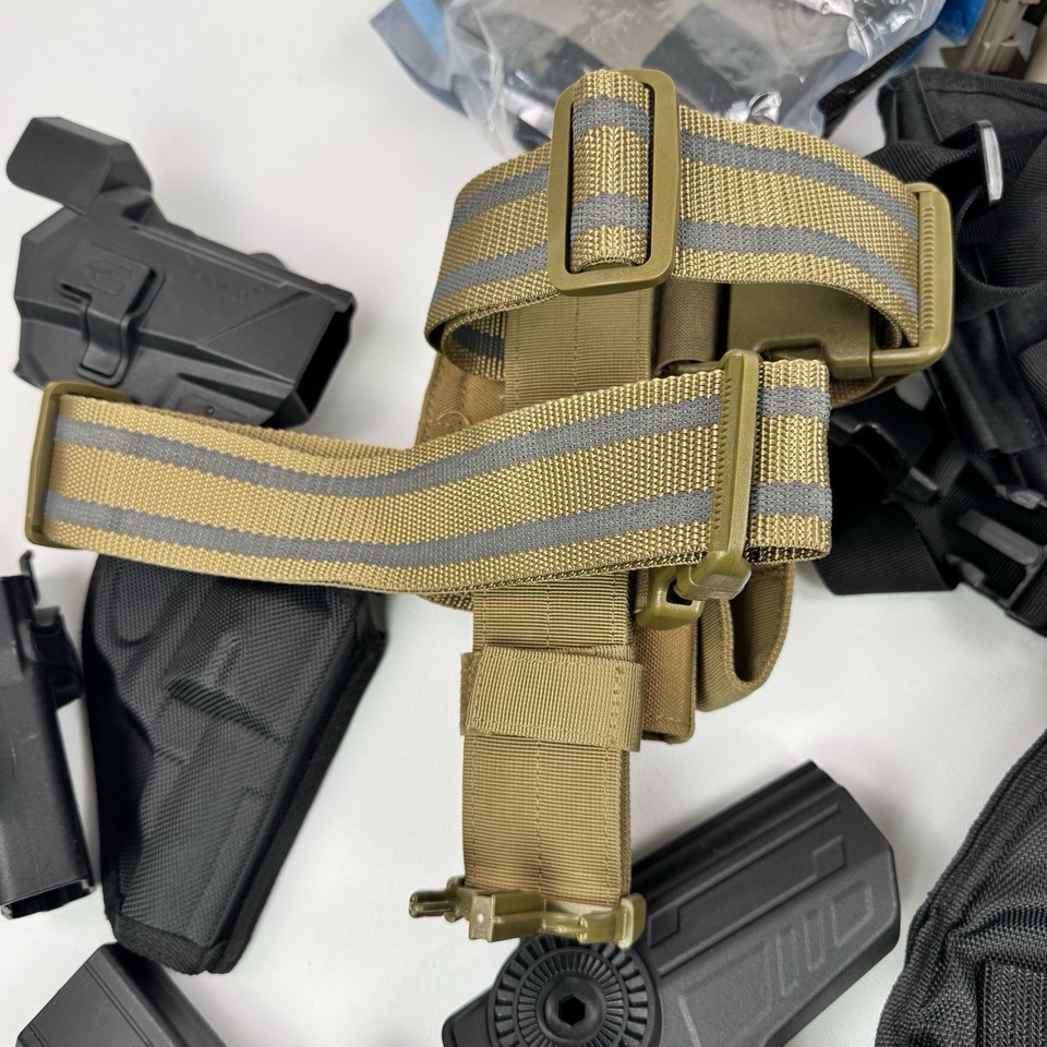 Mixed Lot Of Used Holsters Shoulder Air Soft Belt Clip Black nylon ...