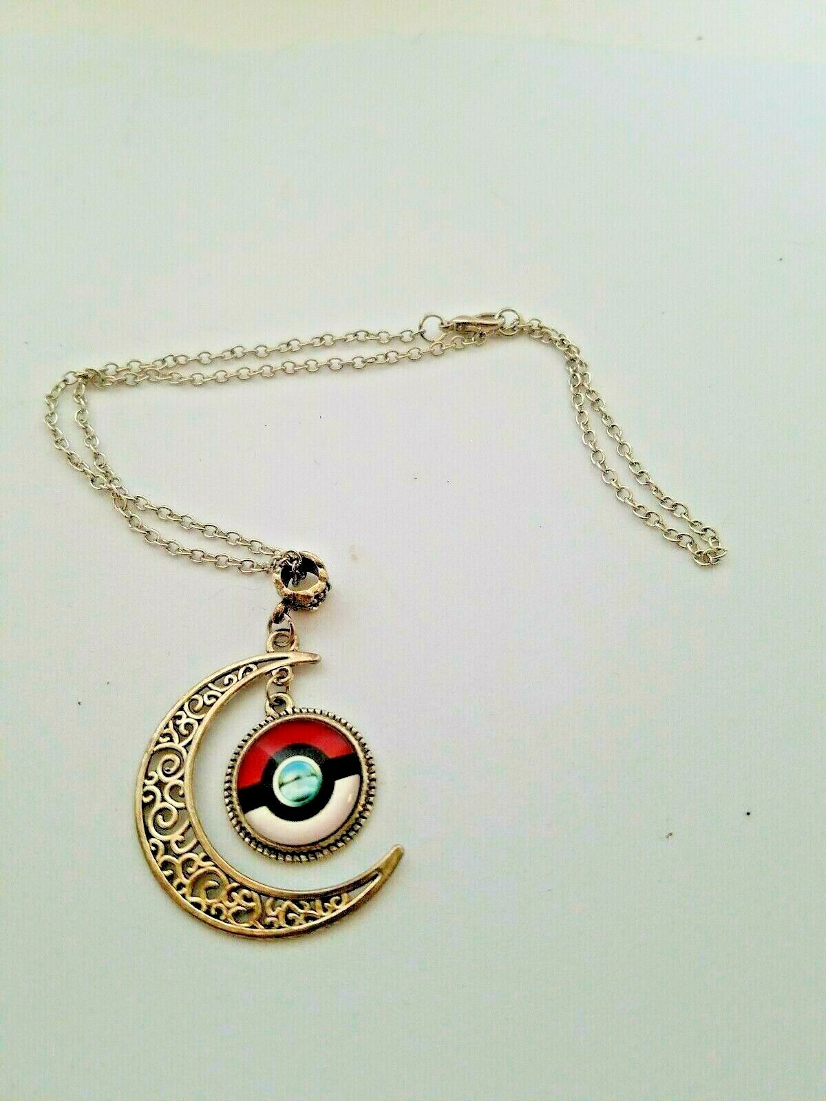 Pokemon Necklace Red and White Poke Ball | eBay