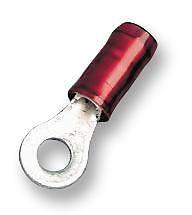 AMP - TE CONNECTIVITY - Ring PIDG Crimp Terminal, Red M3/3.5, 50 Pack ...