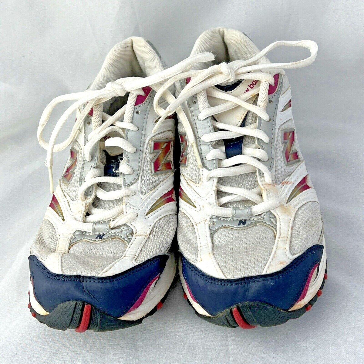 New Balance 414 Sneakers Womens 8 White Pink Lace Up New Balance 414 Sneakers Womens 8 White Pink Lace Up