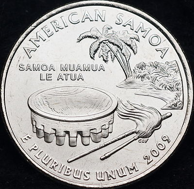 2009 P American Samoa US Territory Satin Quarter from Original Mint Set ...