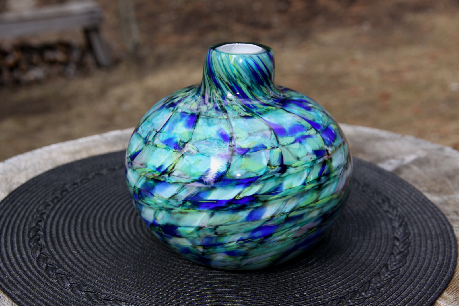 FRANK ENGLESBY, SEATTLE GLASS HOUSE, SALMON BAY MARBLED BLOWN GLASS ...