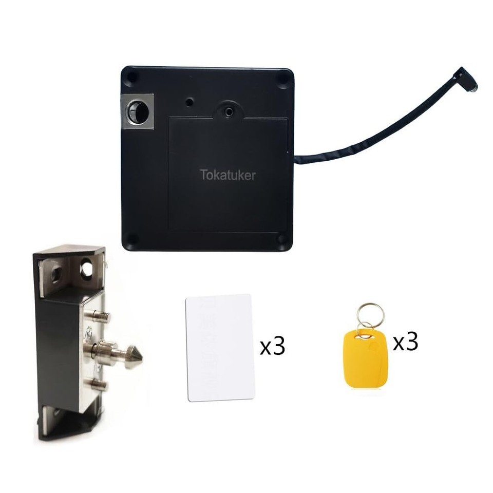 Invisible Cabinet Lock, Hidden NFC Lock DIY RFID Lock Latch with USB ...