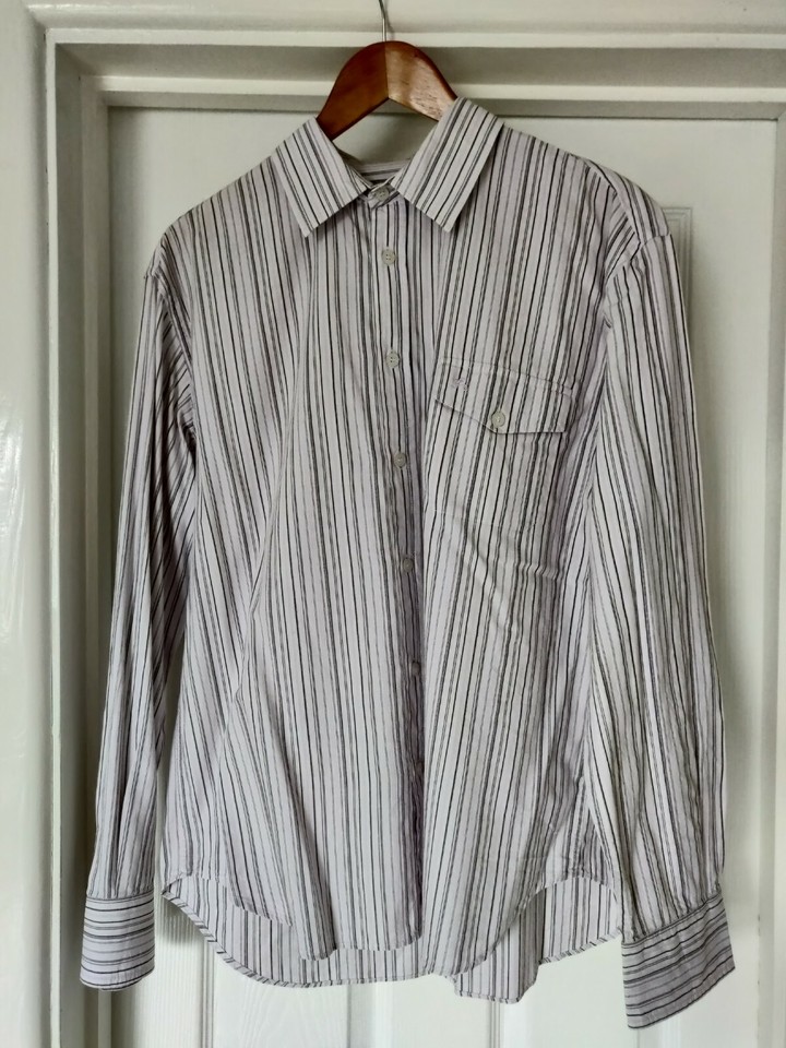 French Connection striped long sleeved cotton shirt size XL | eBay UK
