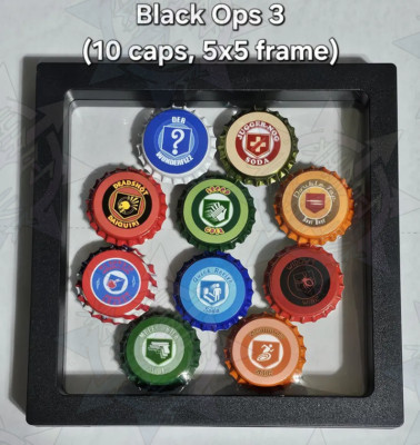 Call Of Duty Black Ops 3 Perk A Cola 10 Cap Bundle Frame *Unofficial ...