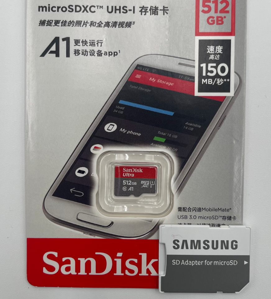 SanDisk Ultra A1 Micro SD Memory Card Class 10 TF SD Card 512GB with ...