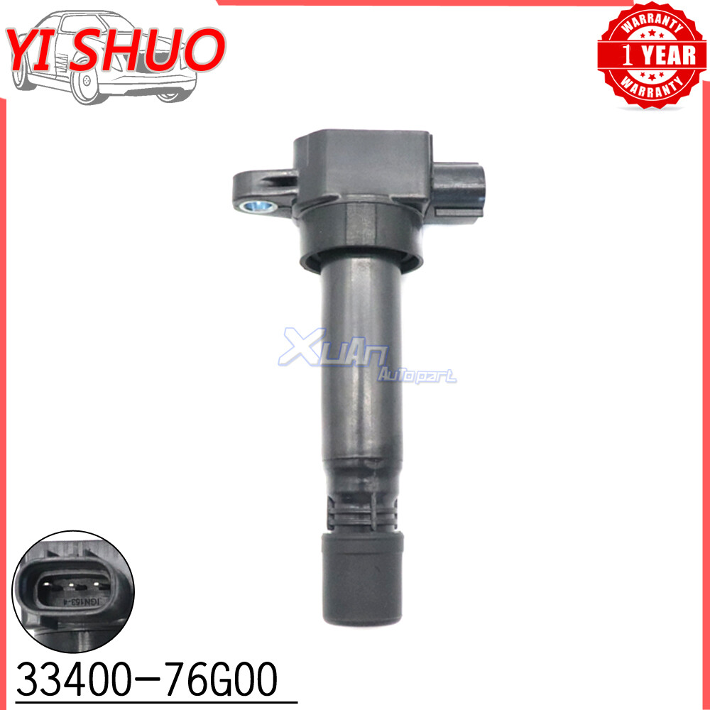 33400-76G00 1x Ignition Coil For Suzuki ALTO Mk III WAGON R+ 1.0 33400 ...