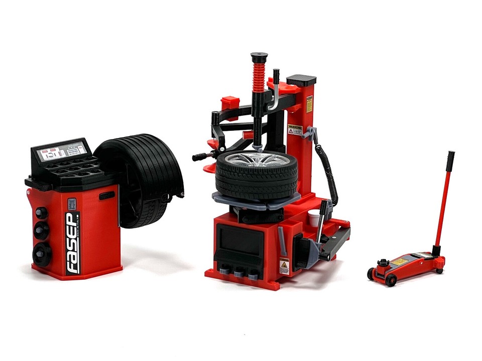 Diorama 1/18 Car Garage Props Model Workshop Repair Tool Scene Model ...