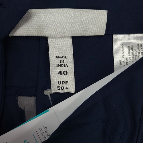 Coolibar Mens Trek Hybrid Shorts Size 40 Navy Sun Protection UPF 50 New ...