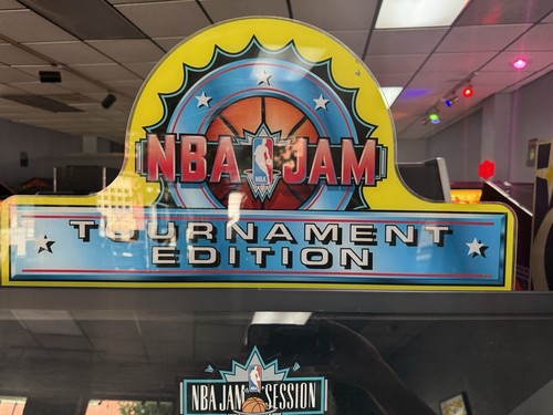 NBA Jam Tournament Edition Arcade Machine Plexiglass Topper Original ...