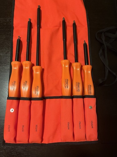 Snap-on 6 pc Non-Conductive Composite Combination Screwdriver Set ...