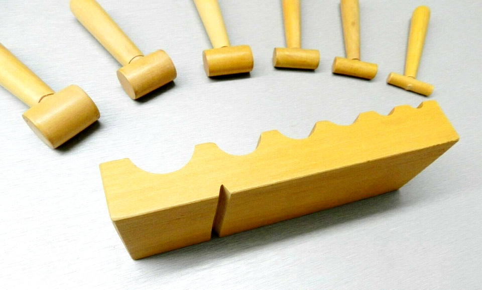 Wood Swage Block Forming Wooden U-Channel Dapping Hardwood Block ...