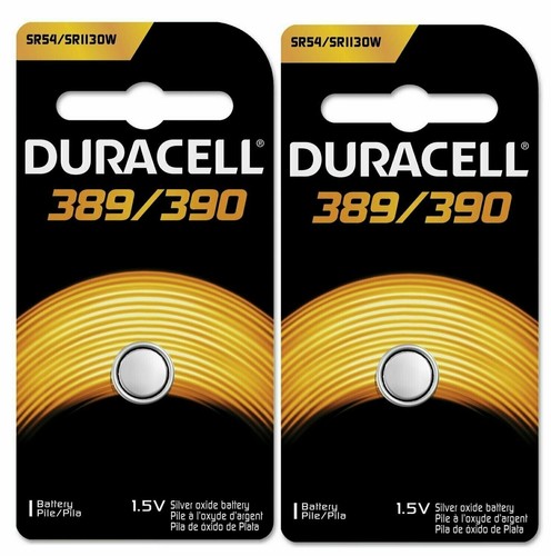 2 Duracell 390 389 LR1130 SR54 626 LR54 D390 D389 V390 V389 AG10 ...