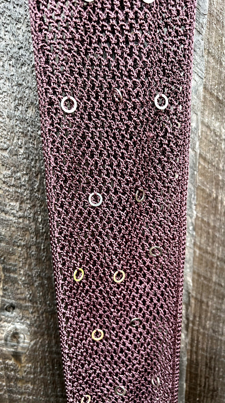 5" Wide Retro 60s Fishnet Scarf with Stainless Steel … - Gem