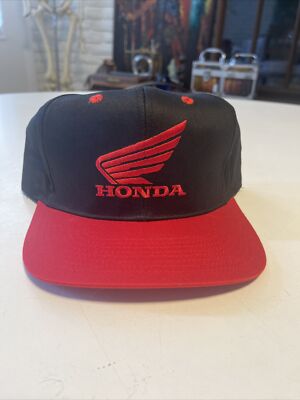 Honda Red Hot Men Red and Black Snapback Adjustable Hat Cap NOS | eBay