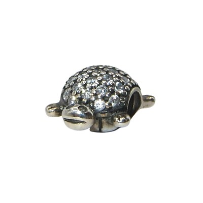 Pandora Sparkling Sea Turtle Clear CZ and Sterling Charm 791538CZ | eBay