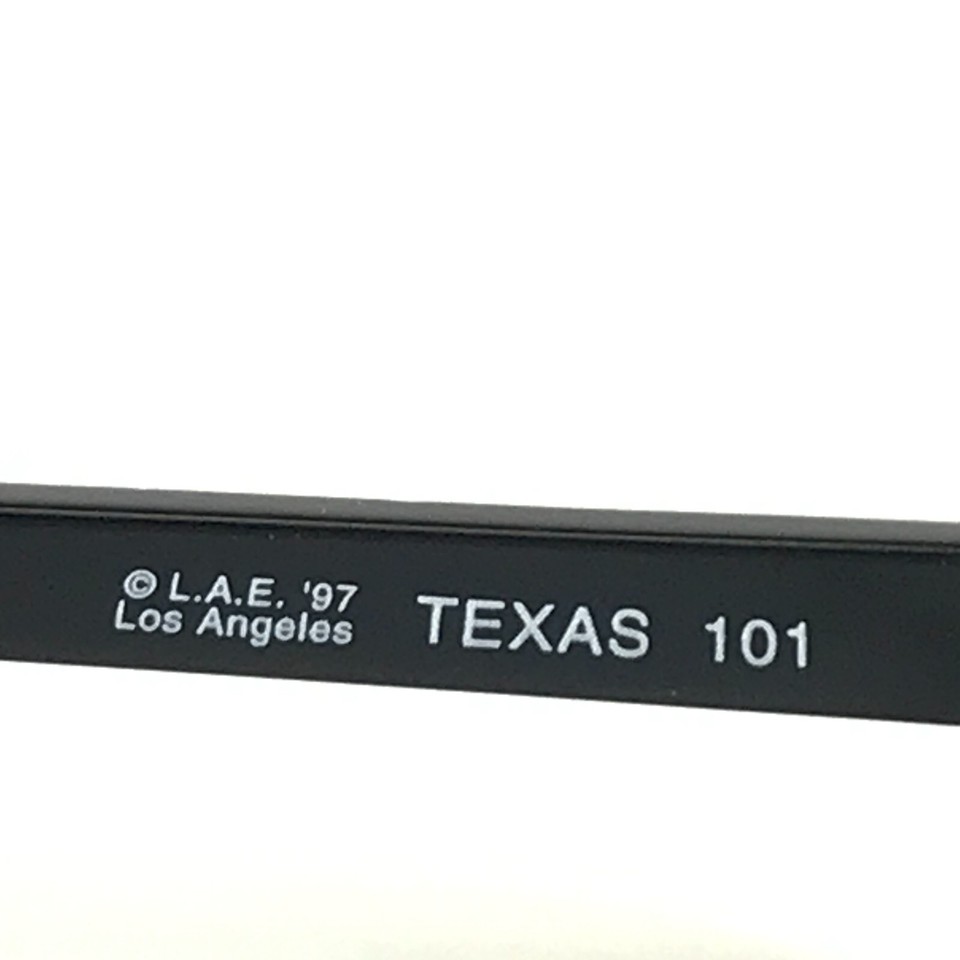 Vintage la Eyeworks Eyeglasses Frames TEXAS 101 Black Gray Horn 48-20 ...
