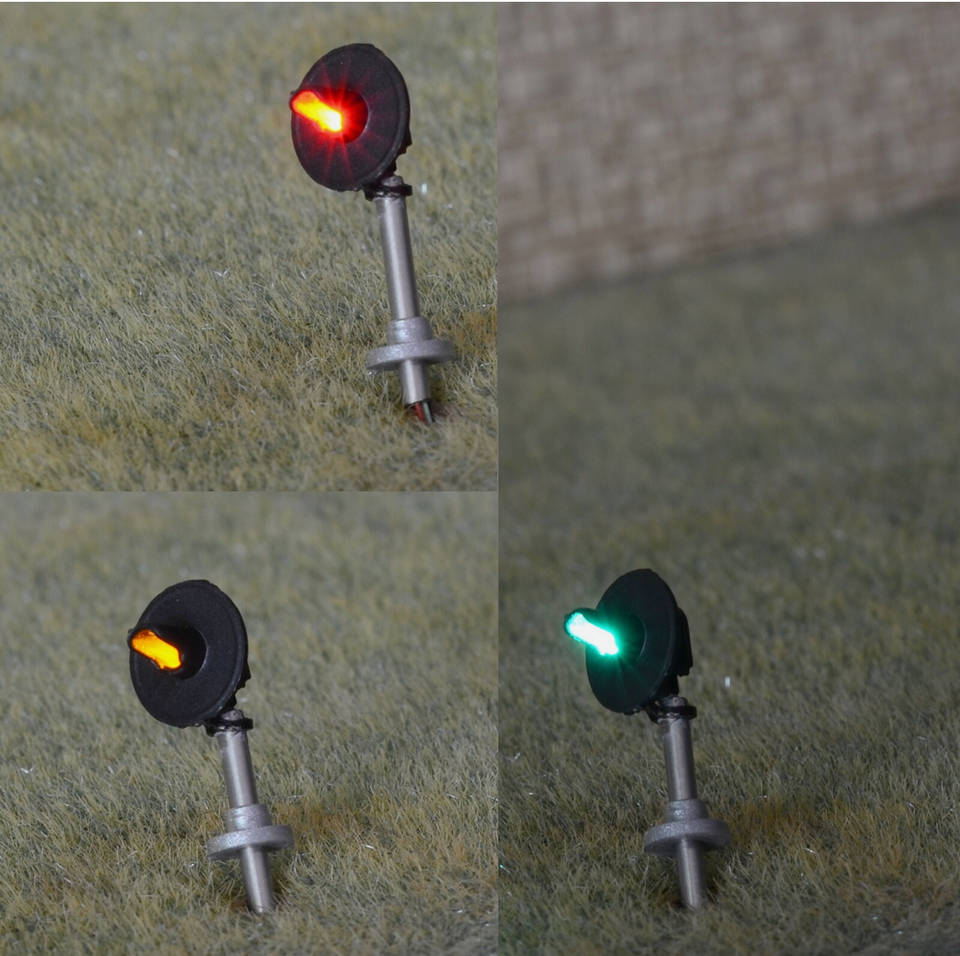 2 x HO scale searchlight target cantilever signal bridge making 50cm ...