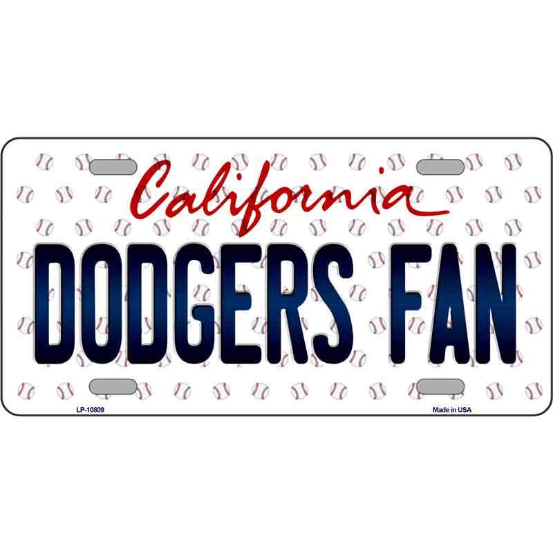 Dodgers Fan California Novelty Metal License Plate Tag LP-10809 | eBay