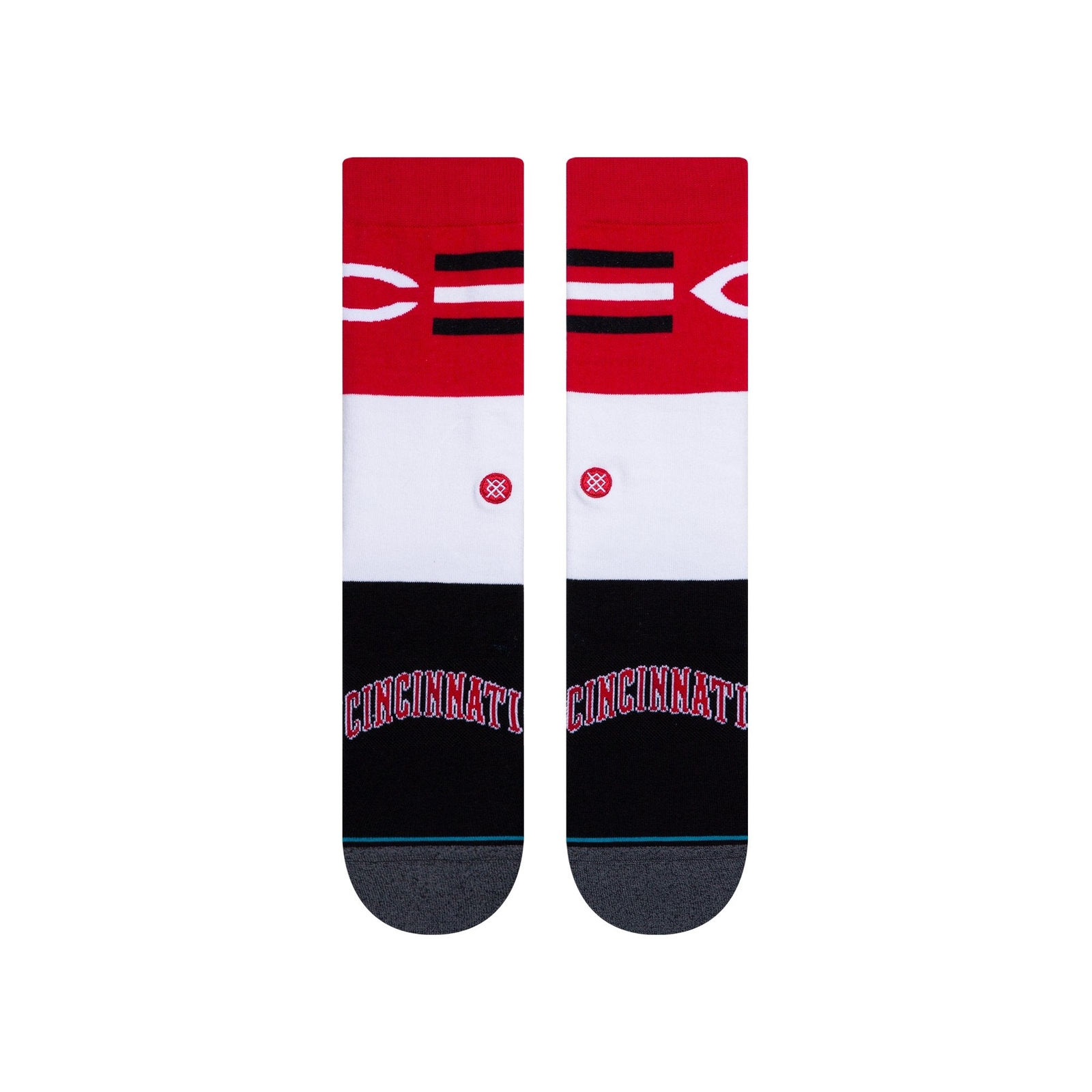 Stance Mens L 9-13 Cincinnati Reds CINCI Color Baseball Crew Socks MLB ...
