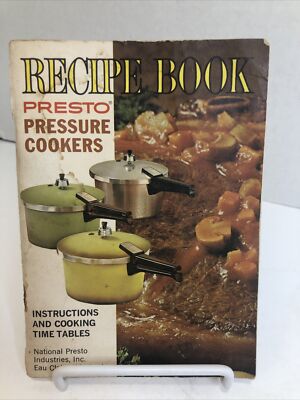 Vintage Presto Pressure Cooker Instruction And Cooking Time Tables ...