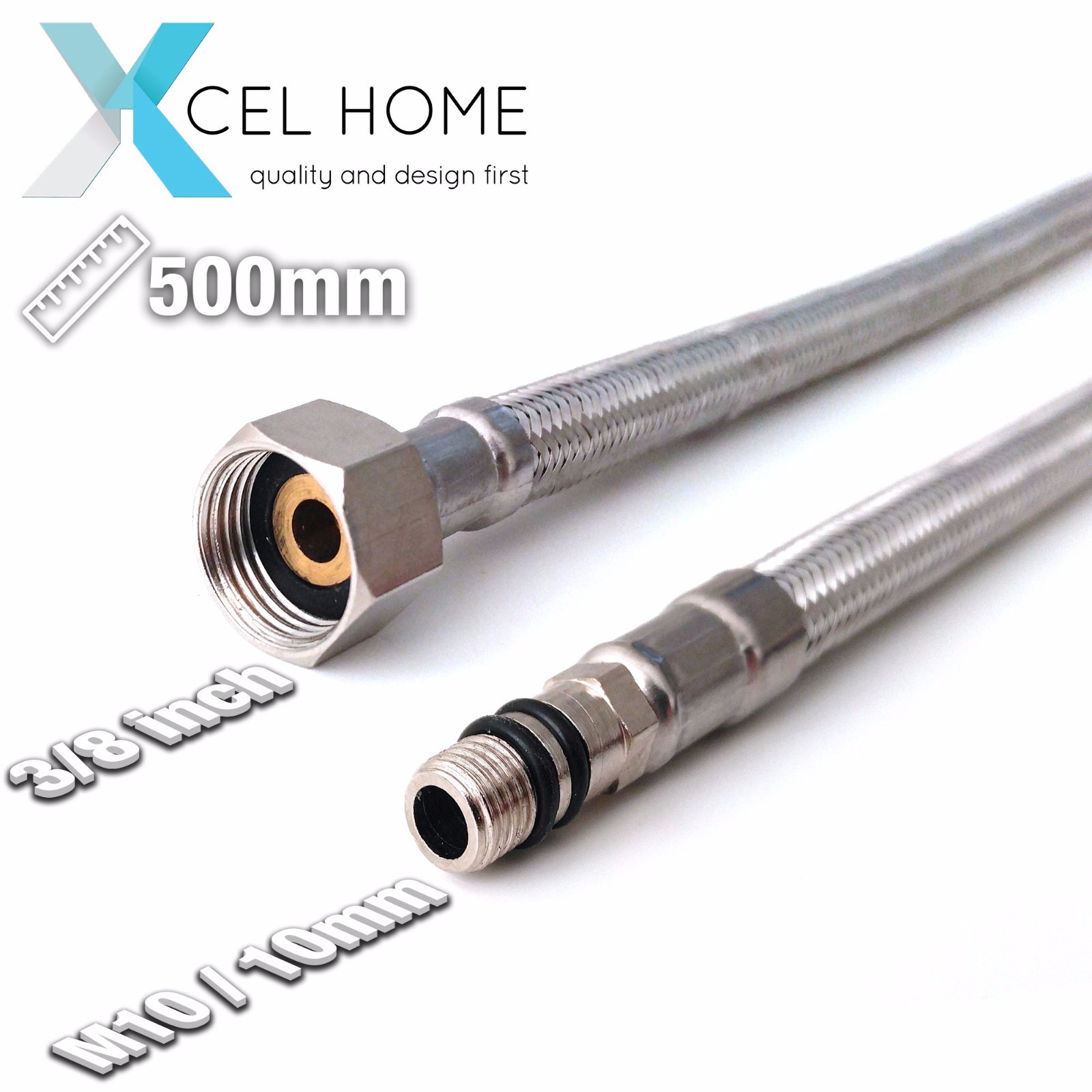 M10 M12 1/2" 3/4" 3/8" Compression Kitchen Basin Mixer Flexi Hose Tap ...