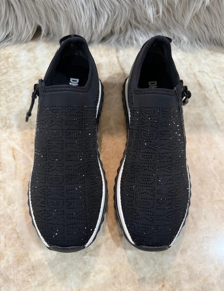 Size 9.5 DKNY Abbi Rhinestone Slip-On Women’s Sneakers. | eBay