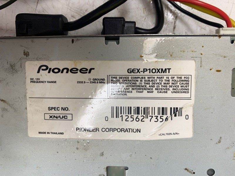 Pioneer GEX-P10XMT - XM Satellite Digital Tuner OEM FKTM025741UC ...