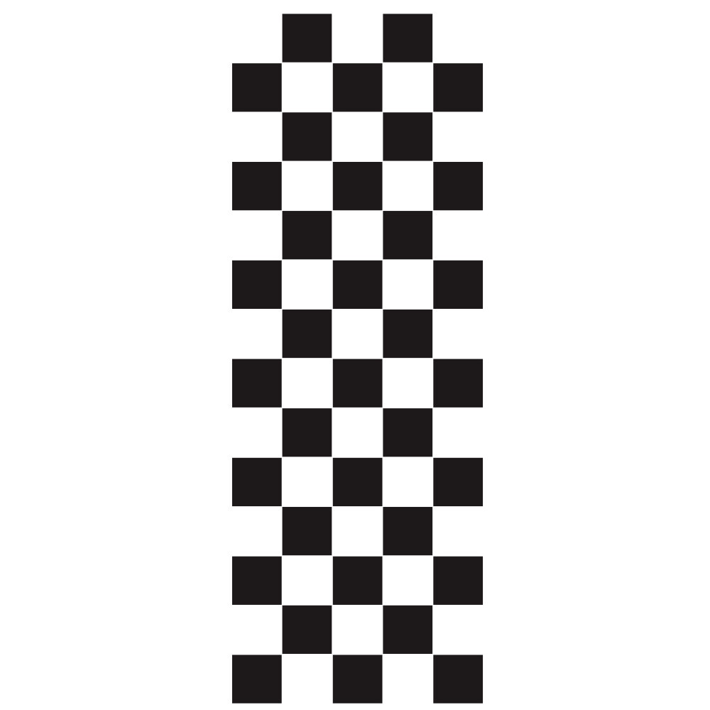 Checkered Car Stripes