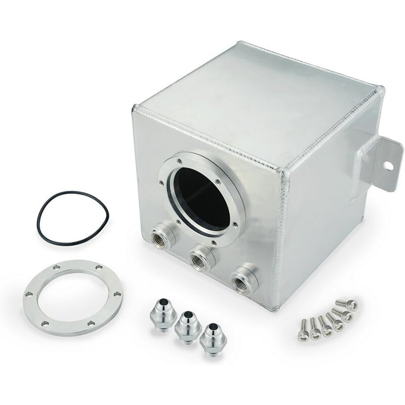 2L High Flow Swirl Fuel Surge Tank AN6 Aluminum w/ 044 External Fuel ...