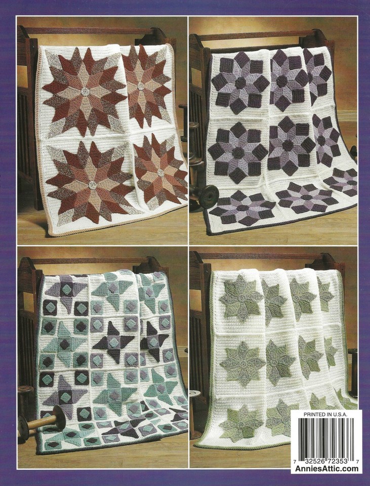 Quilt Appliqué Afghans Crochet Pinwheels Patchwork Whirligig Eight ...