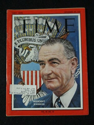 Vintage Time Magazine November 29 1963 President Johnson cover | eBay