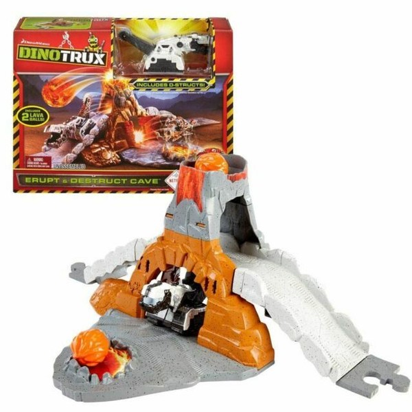 Dreamworks Dinotrux Erupt & Destruct Cave With D-structs DKD20 Mattel ...