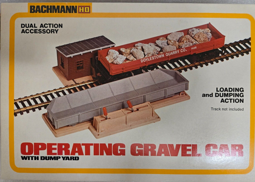 BACHMANN HO Scale Operating Gravel Car with Dump Yard 1426 | eBay