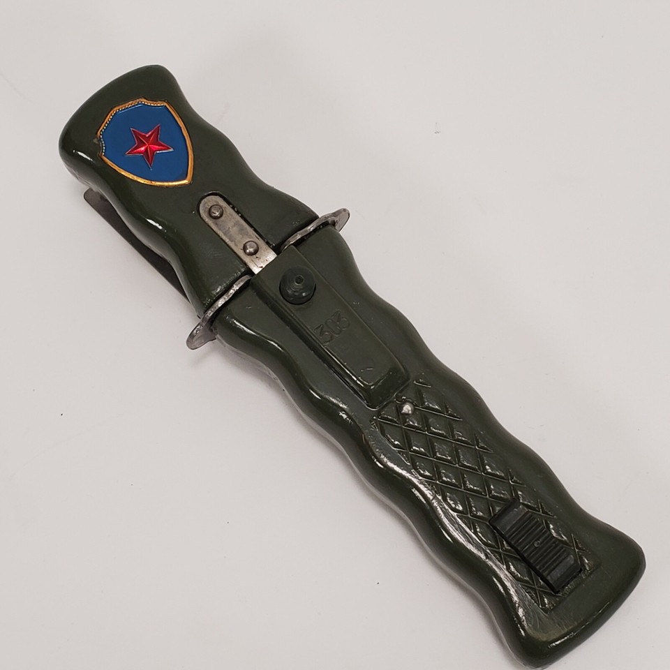 Vintage Chinese Military Police Dagger Retractable Blade Safety Lock ...