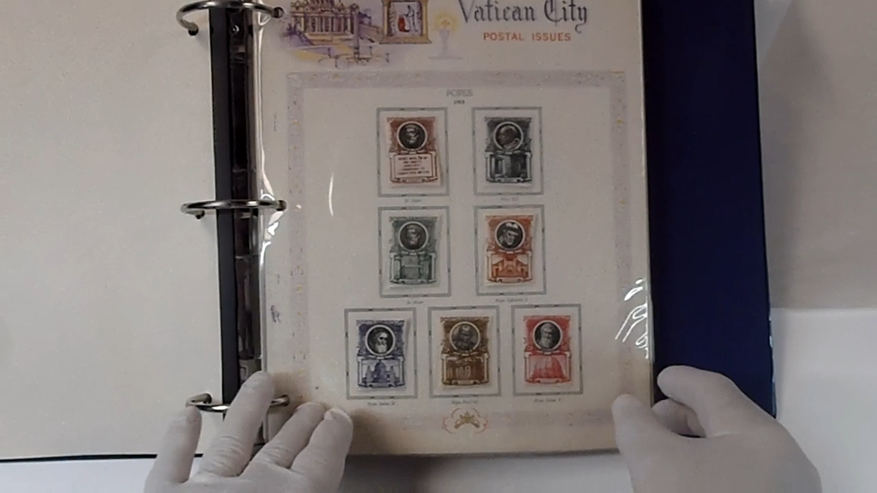 VATICAN 1953-1969 COMPLETE COLLECTION of 377 MH STAMPS on WHITE ACE CV ...